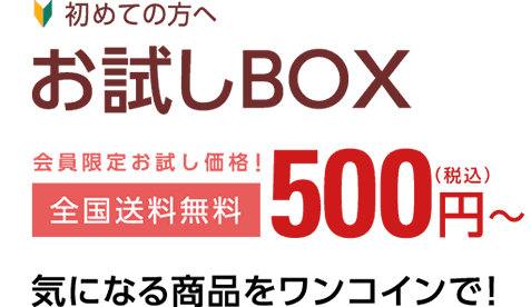 お試しBOX